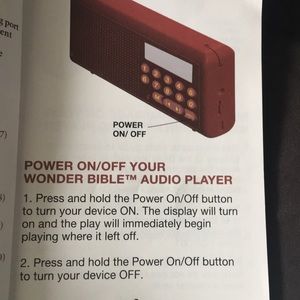 Other | Wonder Bible Audio Player Guide | Poshmark